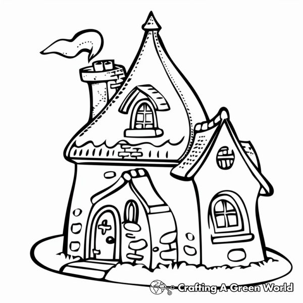 Fairy House Coloring Pages - Free & Printable!