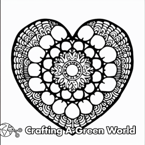 Heart Mandala Coloring Pages - Free & Printable!