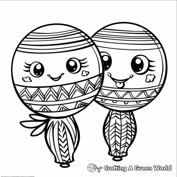 Maracas Coloring Pages - Free & Printable!