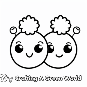 Pom Pom Coloring Pages - Free & Printable!