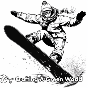 Snowboard Coloring Pages - Free & Printable!