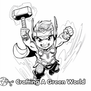 Thor Love And Thunder Coloring Pages - Free & Printable!