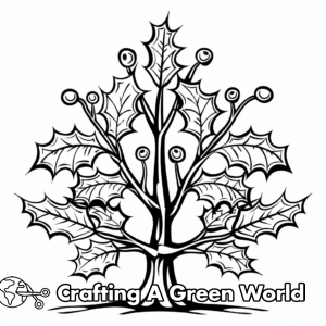 Winter Tree Coloring Pages - Free & Printable!