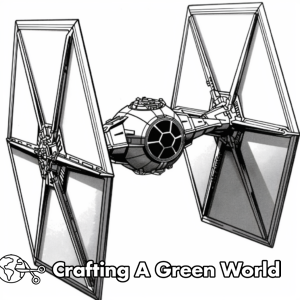 Tie Fighter Coloring Pages - Free & Printable!