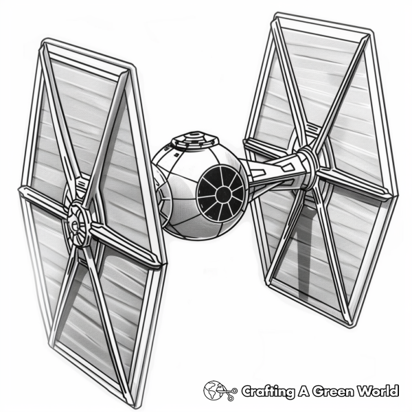 Tie Fighter Coloring Pages - Free & Printable!