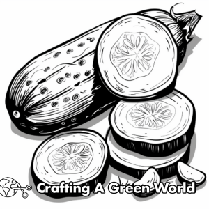Cucumber Coloring Pages - Free & Printable!