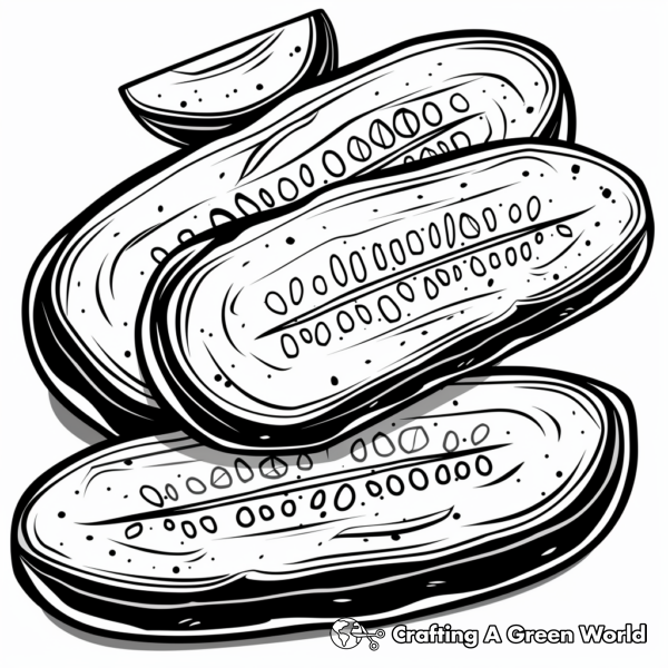 Cucumber Coloring Pages - Free & Printable!