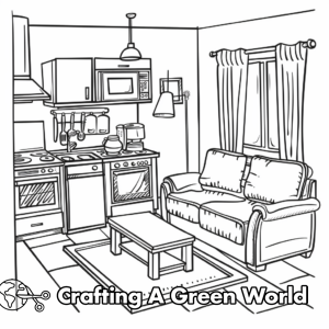 Living Room Coloring Pages - Free & Printable!