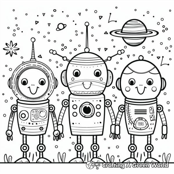 Little Space Coloring Pages - Free & Printable!