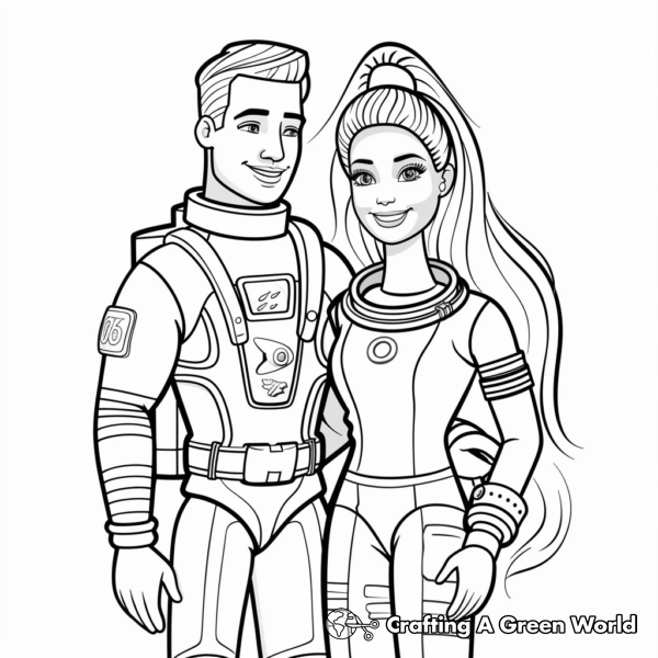 Barbie And Ken Coloring Pages - Free & Printable!