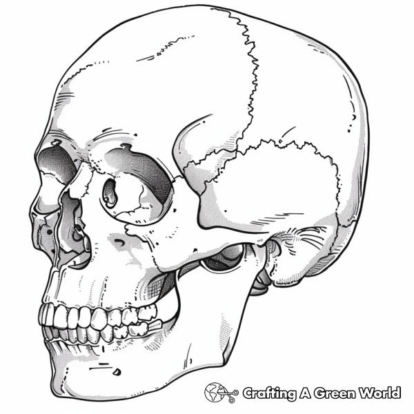 Skull Anatomy Coloring Pages - Free & Printable!