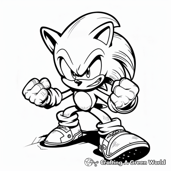 Super Sonic 2 Coloring Pages - Free & Printable!
