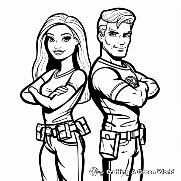 Barbie And Ken Coloring Pages - Free & Printable!