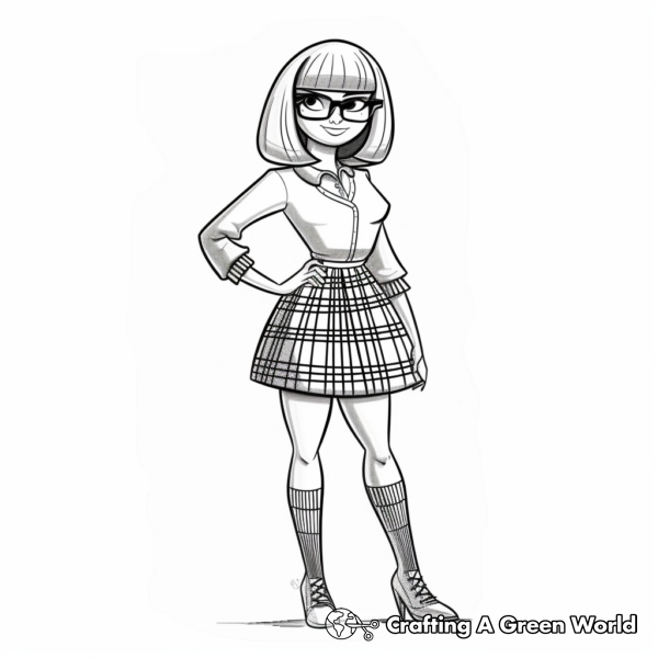 Velma Scooby Doo Coloring Pages - Free & Printable!