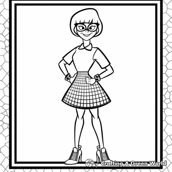 Velma Scooby Doo Coloring Pages - Free & Printable!