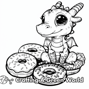 Kawaii Cute Dragon Coloring Pages - Free & Printable!