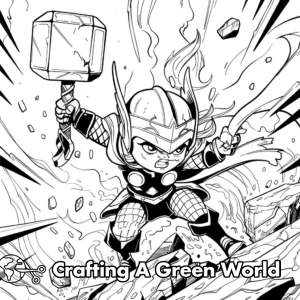 Thor Love And Thunder Coloring Pages - Free & Printable!