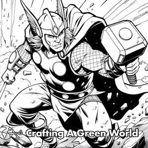 Thor Love And Thunder Coloring Pages - Free & Printable!