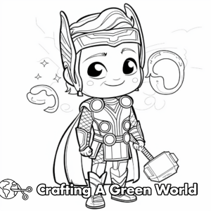 Thor Love And Thunder Coloring Pages - Free & Printable!