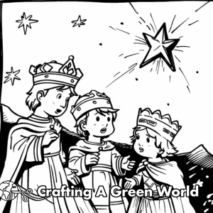 Three Kings Day Coloring Pages - Free & Printable!