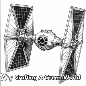 Tie Fighter Coloring Pages - Free & Printable!