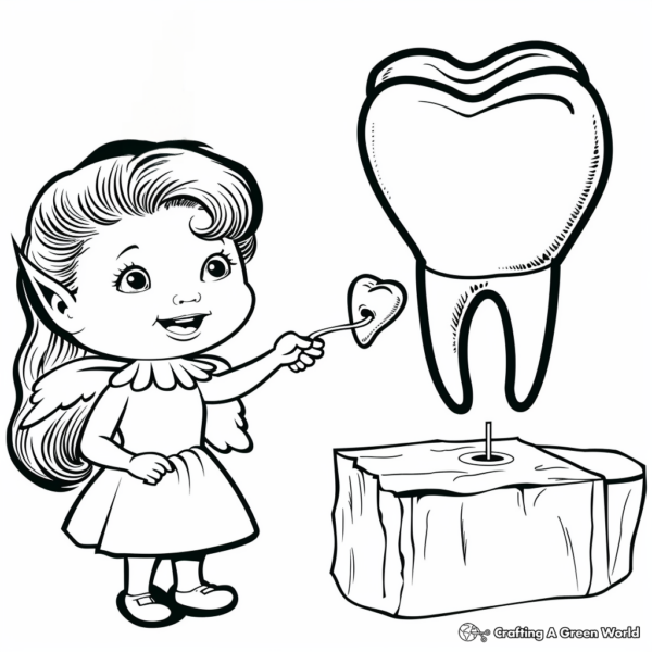 Tooth Fairy Coloring Pages - Free & Printable!