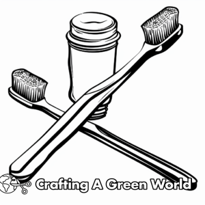 Toothbrush Coloring Pages - Free & Printable!