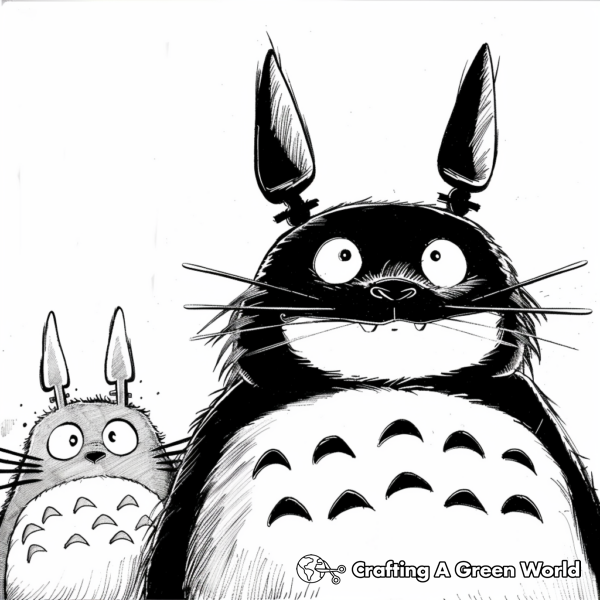 Totoro Coloring Pages - Free & Printable!