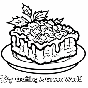 Thanksgiving Food Coloring Pages - Free & Printable!