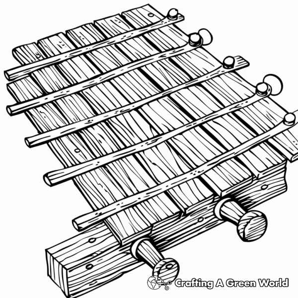 Xylophone Coloring Pages - Free & Printable!