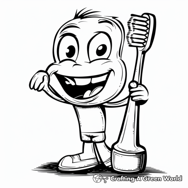 Toothbrush Coloring Pages - Free & Printable!