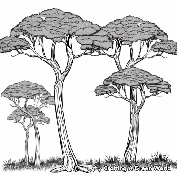 Tree Coloring Pages - Free & Printable!