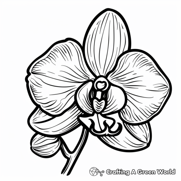 Orchid Coloring Pages - Free & Printable!