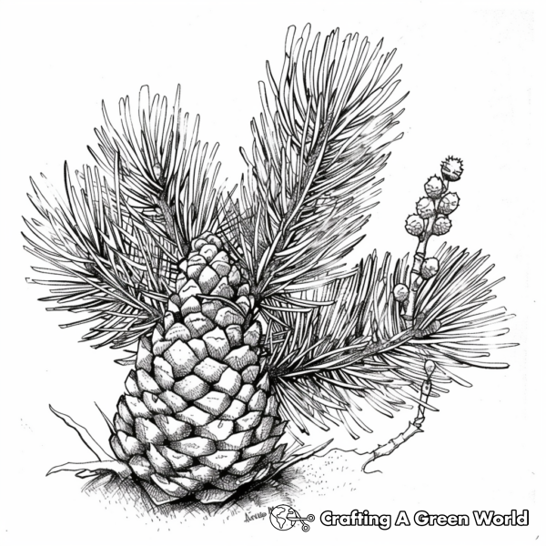 Pine Tree Coloring Pages - Free & Printable!