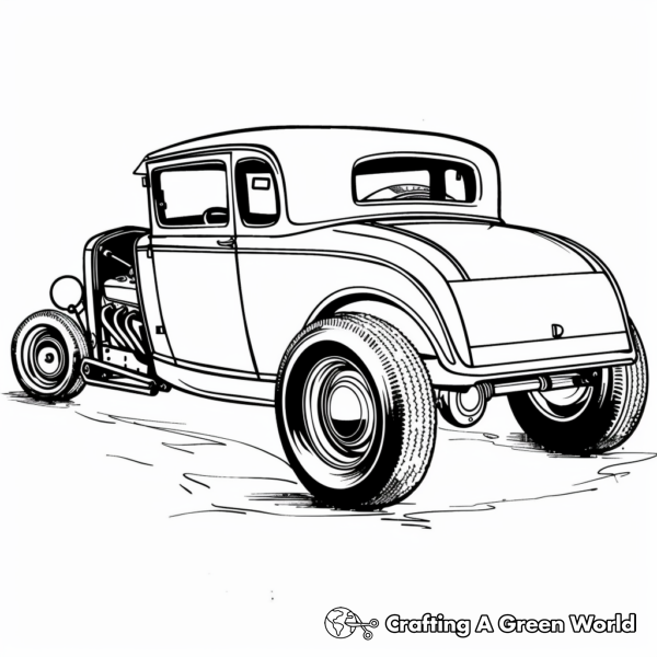 Hot Rod Coloring Pages - Free & Printable!