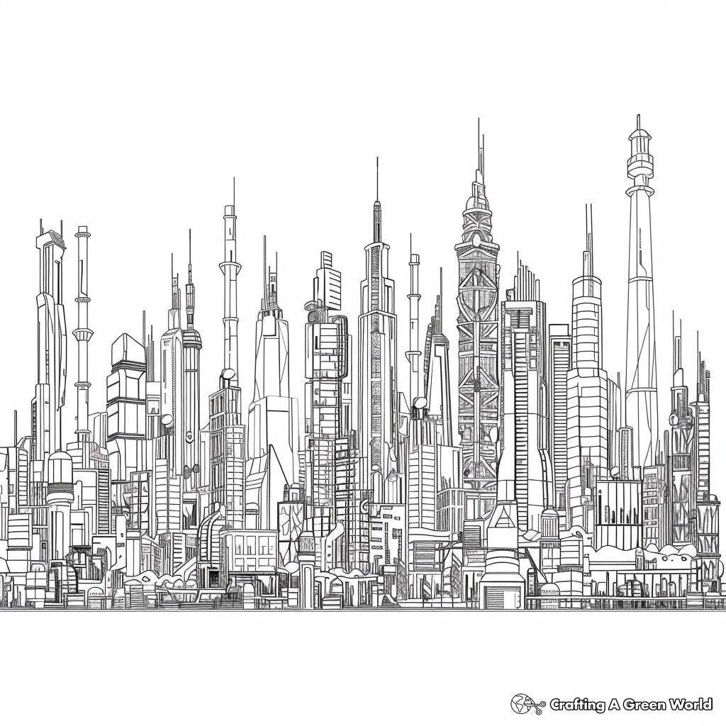 City Coloring Pages For Adults - Free & Printable!
