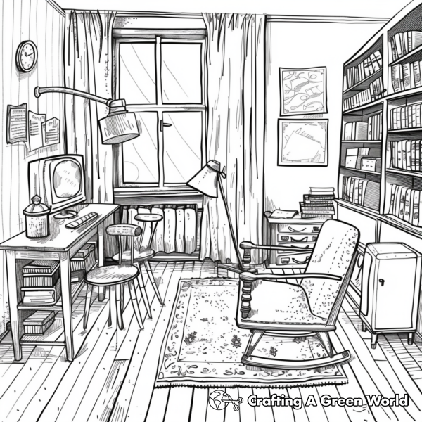 Room Coloring Pages - Free & Printable!