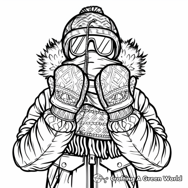Winter Clothes Coloring Pages - Free & Printable!