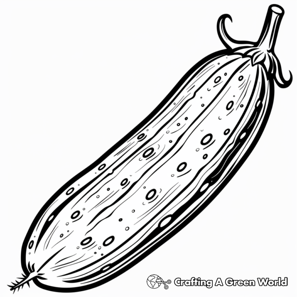 Cucumber Coloring Pages - Free & Printable!