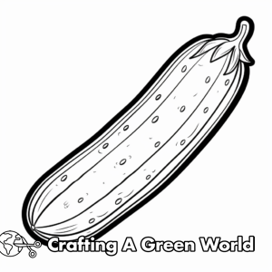 Cucumber Coloring Pages - Free & Printable!