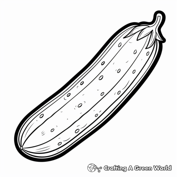 Cucumber Coloring Pages - Free & Printable!