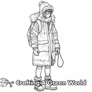 Winter Clothes Coloring Pages - Free & Printable!