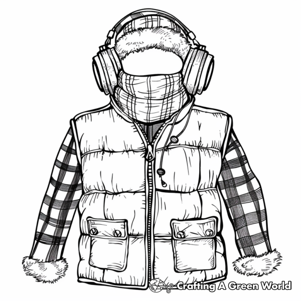 Winter Clothes Coloring Pages - Free & Printable!