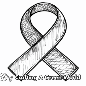 Awareness Ribbon Coloring Pages - Free & Printable!