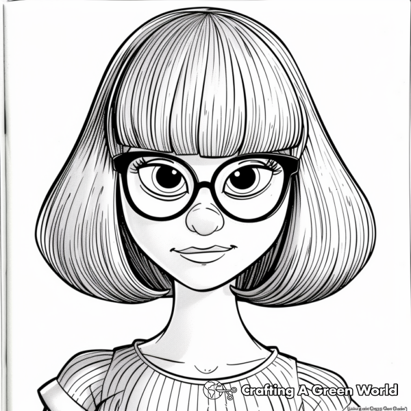 Velma Scooby Doo Coloring Pages - Free & Printable!