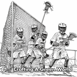 Lacrosse Coloring Pages - Free & Printable!