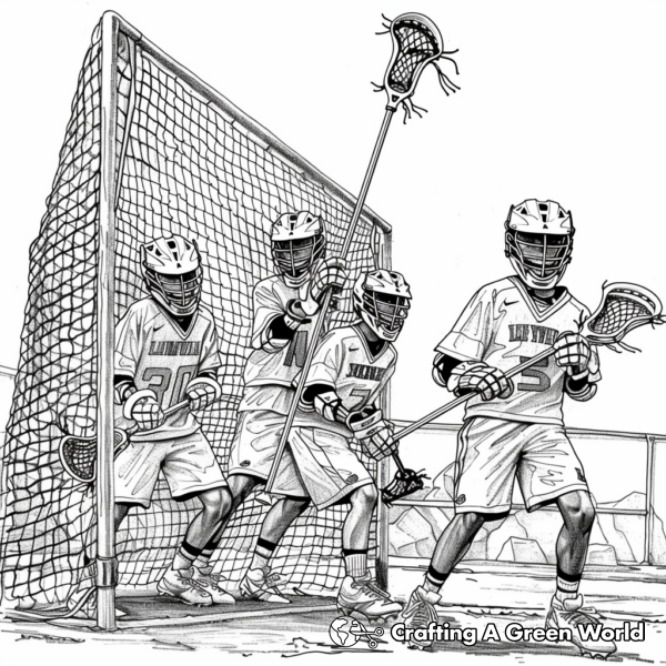 Lacrosse Coloring Pages - Free & Printable!