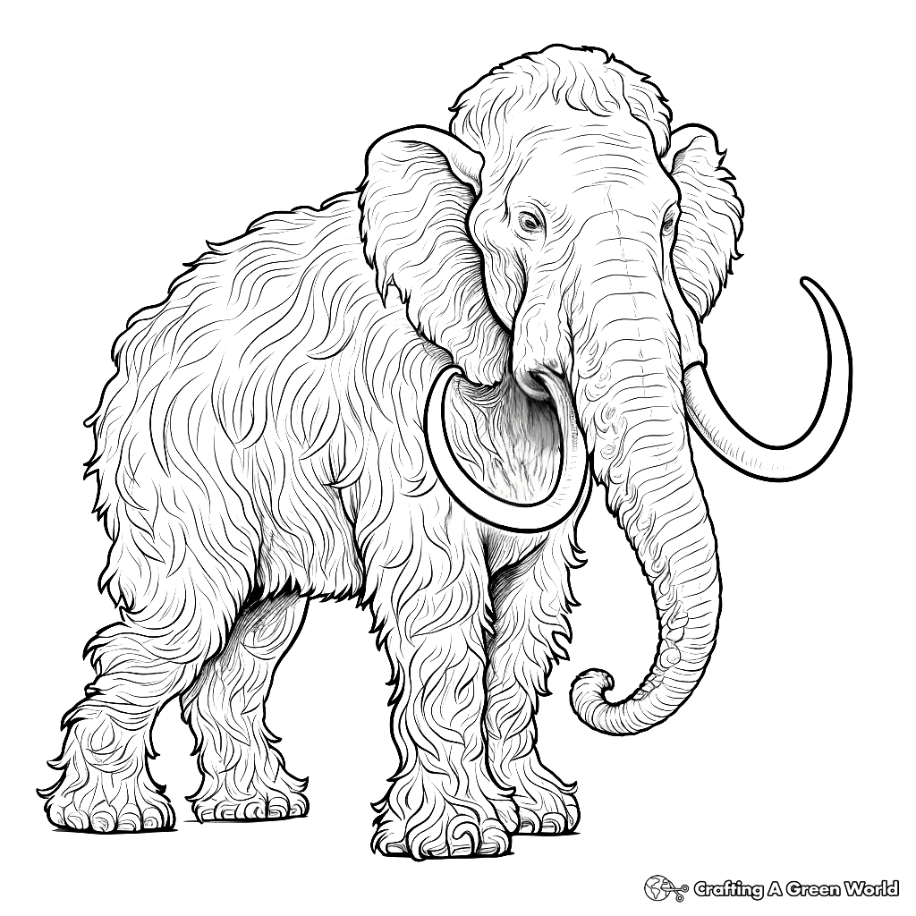 Woolly Mammoth Coloring Pages - Free & Printable!