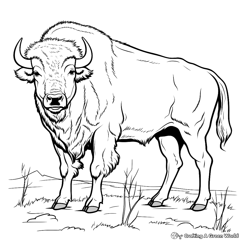 Free Printable Bison Coloring Pages For Kids