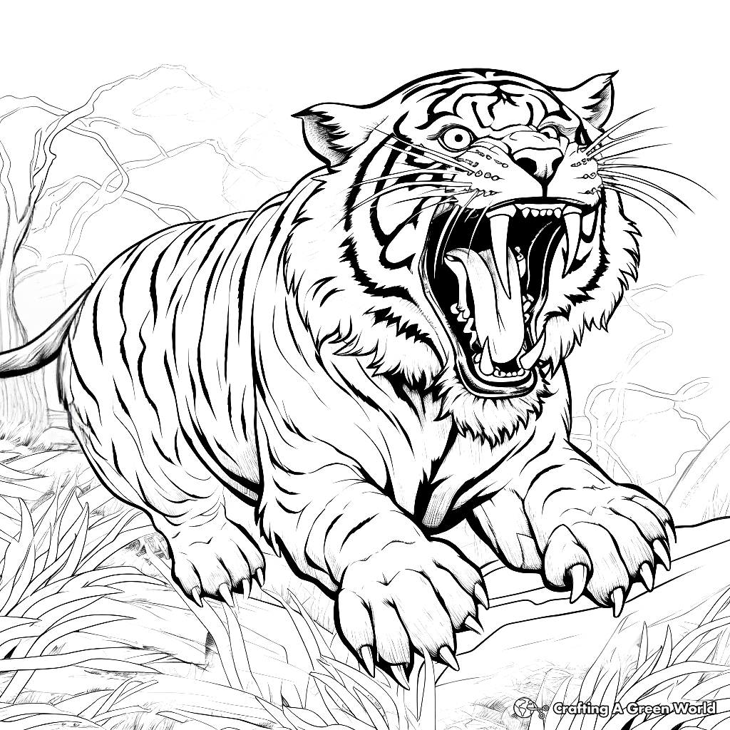 Tiger For Adults Coloring Pages - Free & Printable!